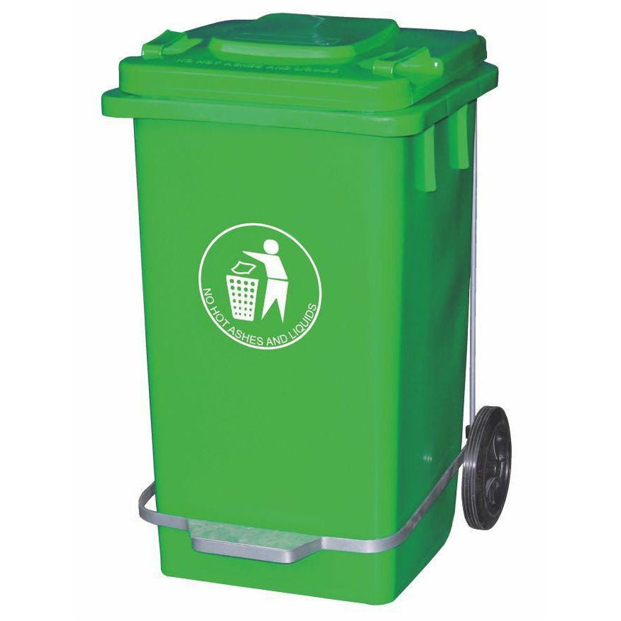 Delta Cleaning KP240. Waste bin 240 LIT, wheeled plastic with metal ...