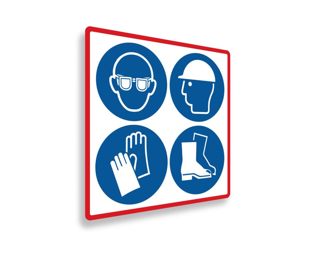 Construction site sign | Follow the S08 Safety Rules — Horosimansi
